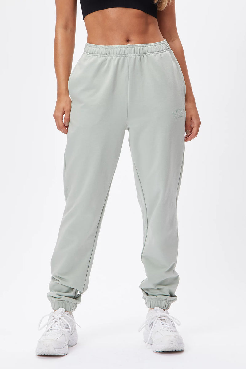 Women's French Terry Cotton Track Pant in Sage – MUKI